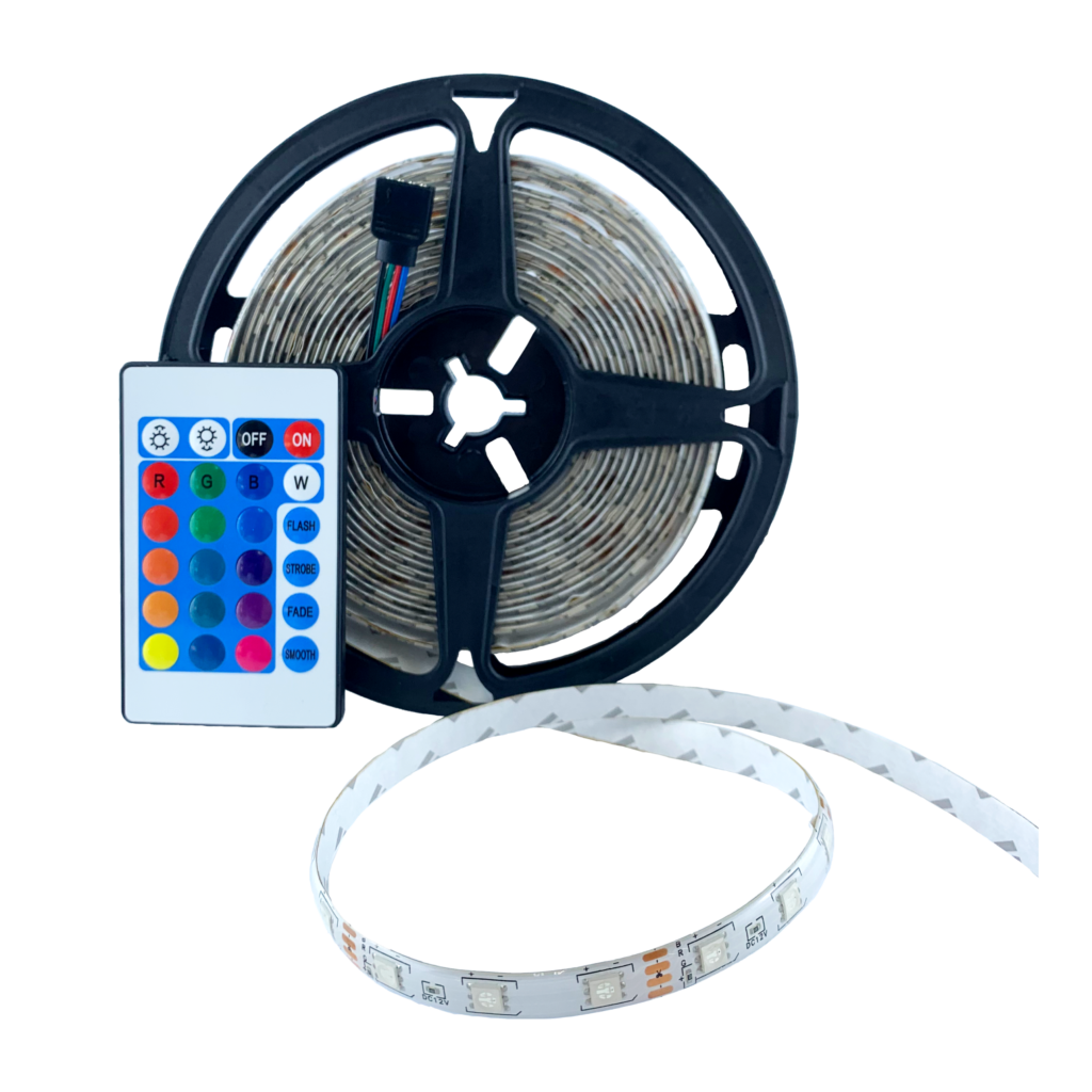 FITA LED SMD 5050 RGB 60 LEDS/M 12V - BRILHANTE IMPORTADORA